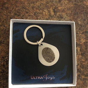 Actual Fingerprint Key Chain, Actual Handwriting Key Chain ...