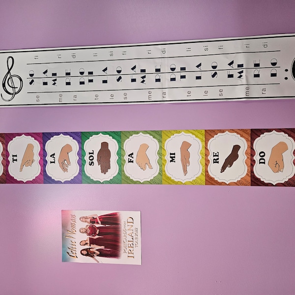 Rainbow Multicultural Curwen Kodaly Solfege Hand Signs for Music Class ...