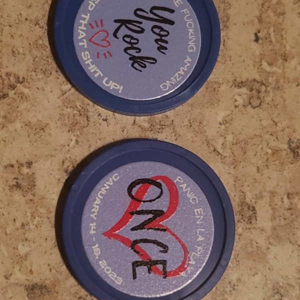 Custom Plastic Tokens Printed With Your Full Color Design - Add Your ...