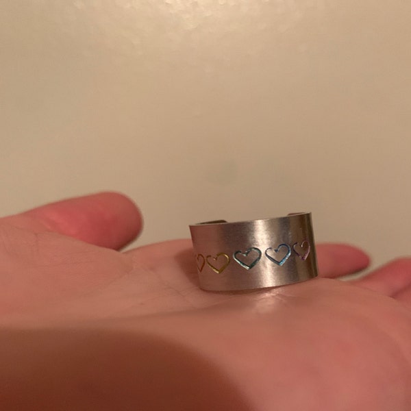 Custom Pride Flag Ring, Bisexual, Pansexual, Asexual, Trans, Gay ...