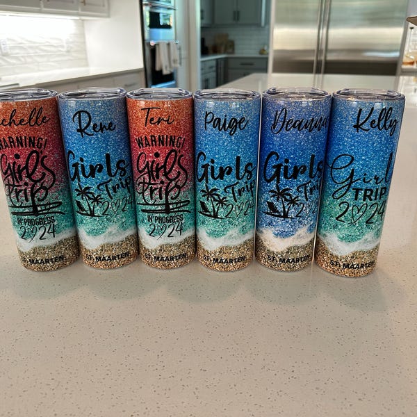 Girl Group Trip Vacation Tumblers, All Girls Trip Tumblers ...