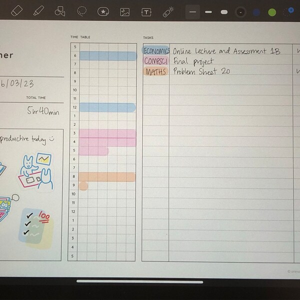 Chapter Summary Template | Digital & Printable Study Review Planner for ...