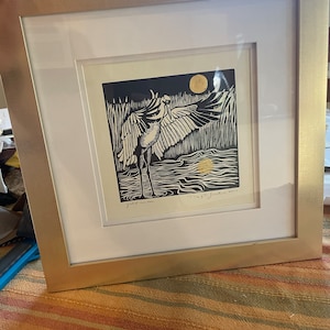 The River Ballet Linocut in Black,otter Linocut,kingfisher Linocut ...