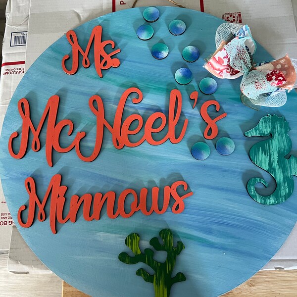 Class, Teacher, Ocean, Sea, Themed, Door Hanger - Etsy