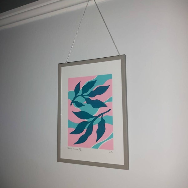 Ocean 'coral' Abstract Screen Print - Etsy