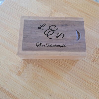 Personalized Wooden Gift Box, Engraved Name Box, Wooden Keepsake Box ...