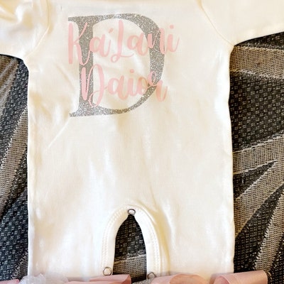 Baby Girl Outfit, Coming Home Outfit, Custom, Handmade, Personalized Newborn, Babyshower Gift ...