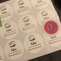 Custom Lash Logo Labels Stickers, Clear Gold Foil Eyelash Labels Great ...