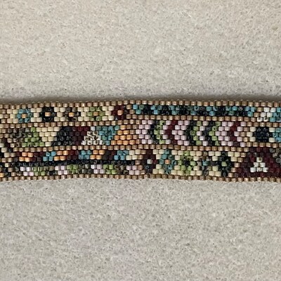 Golden Flowers Even Count Peyote Pattern - Etsy