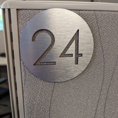 Round Number Plaque. Exam Room Numbers. Door Number Sign. Apartment ...