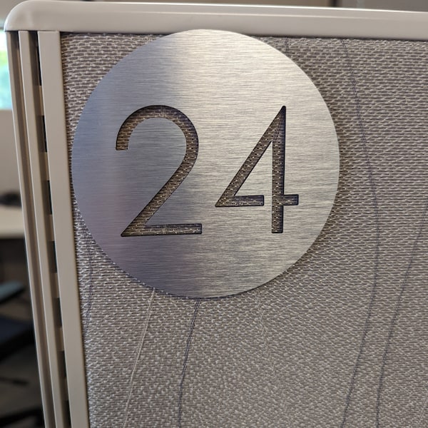 Round Number Plaque. Exam Room Numbers. Door Number Sign. Apartment ...