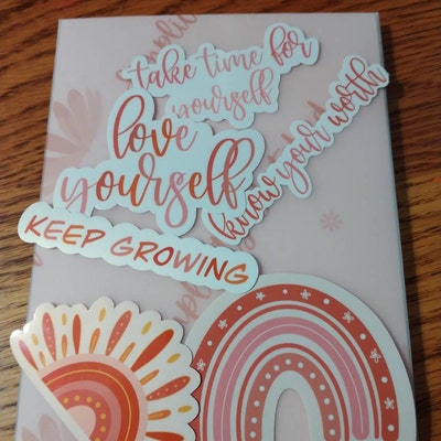 BOHO POSITIVITY Self Love Sticker Pack Aesthetic VSCO Water Resistant ...