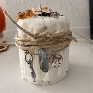 White Light Candle Positive Energy Candle Health and Well | Etsy