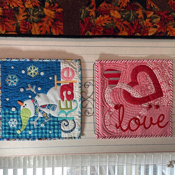 Digital Download! Peace, Hope & Joy Wool Applique - Etsy