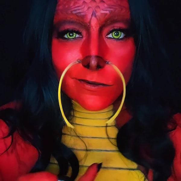 Dragon Brow Forehead Silicone Prosthetic | Mermaid Gill | Tiara | Scale ...