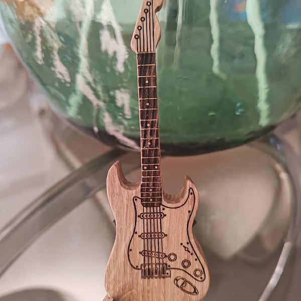 Guitar Player Gift Wooden Pick Box Personalized Music Gift, Custom ...