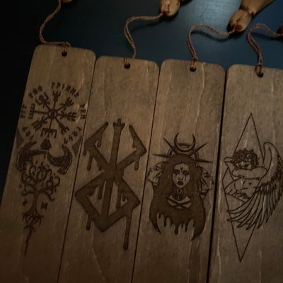 Lord Ganesha Bookmark Hindu God Elephant Engraved Wooden Bookmark With ...