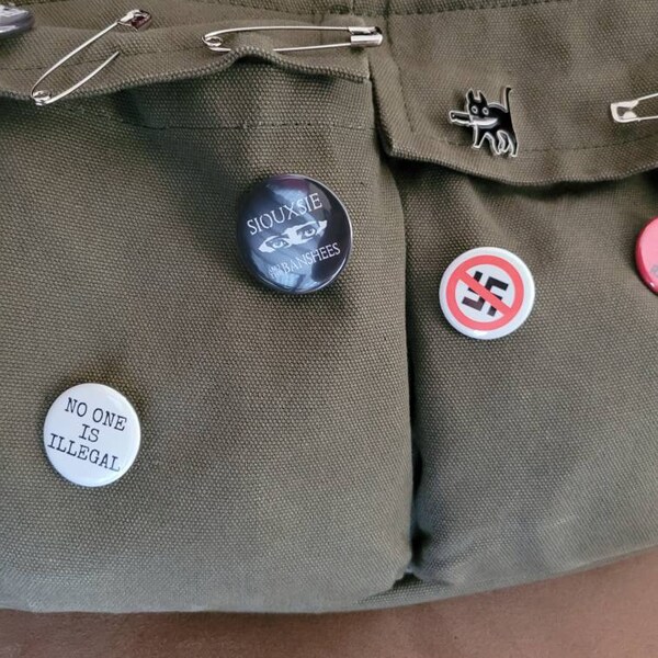 Punk Pins Pinback Punk Buttons Anarchy Anti-racist Equality ACAB ...