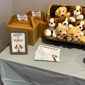 Printable Adopt a Puppy Activity Template Dog and Dog House - Etsy