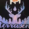 Geometric Stag of Terrasen With Crown on Fire, Wooden Wall Art, 9 ...