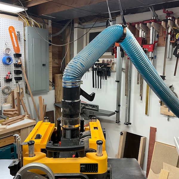 4" to 2-1/4" Shop Vacuum Adapter - Compatible With Dewalt DW735 Planer ...