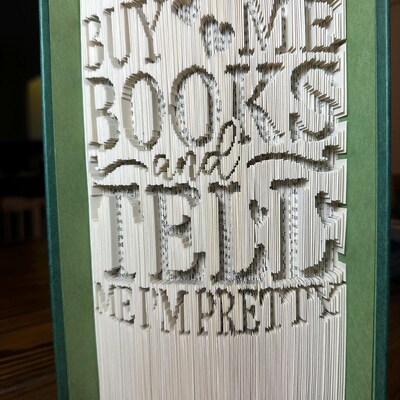 Just One More Chapter Book Folding Pattern, PDF Digital Tutorial Girl ...