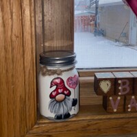 Valentines Day Gnome Mini Mason Jar, Love Perfect Mason, Tiered Tray Decor - Etsy Canada