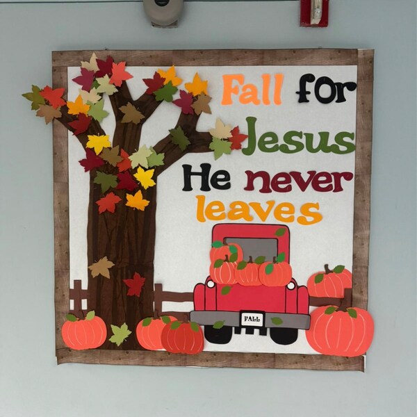 Teacher School Fall Bulletin Board for Classroom Decoration/ Fall ...