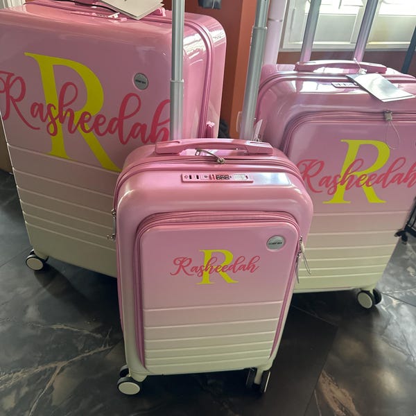Personalized Luggage Decal, Custom Name Sticker for Suitcase, Kids ...