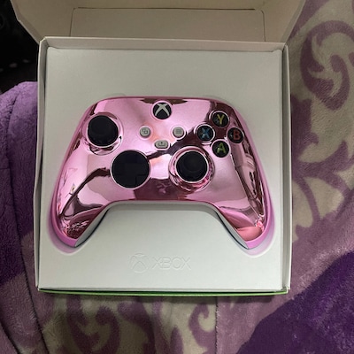 NEW Custom Xbox Series One / X / S Chrome Pink Styled Wireless ...