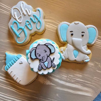 1/DZ Birthday Cookies Black, White, and Gold - Etsy