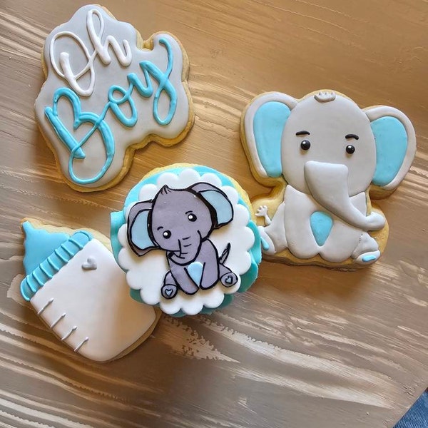 1/DZ Birthday Cookies Black, White, and Gold - Etsy