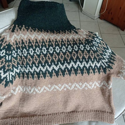 INTO THE WILD Sweater Pattern, Womens Sweater Knitting Pattern, Round ...