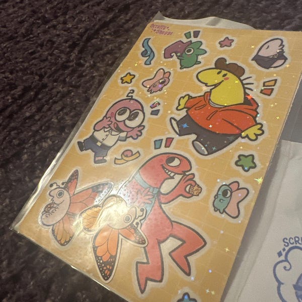 ENA Dream BBQ Character Stickers - Etsy