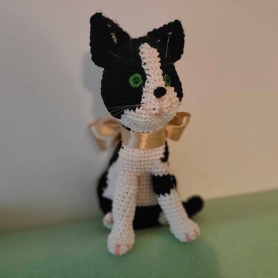 Crochet Cat Pattern, Cat Amigurumi Pattern, Crochet Cream Cat Pattern ...