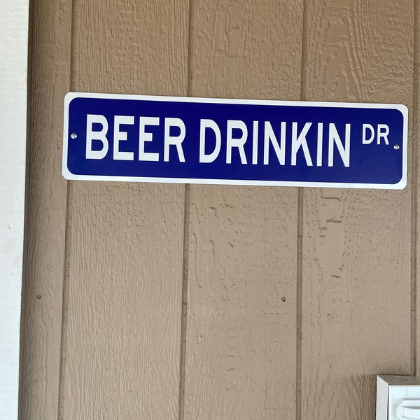 Beer Drinkin Sign, Beer Enthusiast Gift, Beer Decor, Beer Man Cave ...