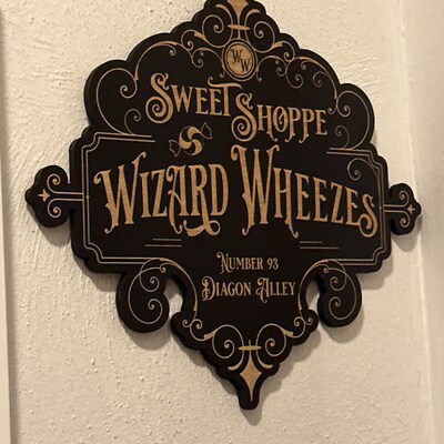 Wizard Sweet Shop Sign Candy Store Sign 11.5 W X 10.75 L X .25 D ...