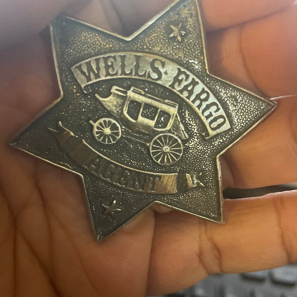 Wells Fargo Badge With Pin Back (made in the USA) - Etsy