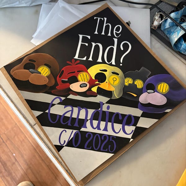 Hand Painted Graduation Cap Topper| Customized Graduation Cap Topper ...