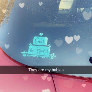 Cake on Board Vinyl Decal for Business Truck Van Car Window - Etsy