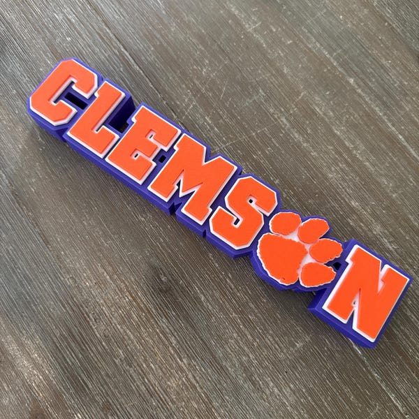 Clemson Tiger Paw - Officially Licensed - Etsy