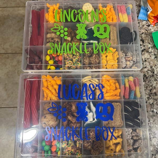 Personalized Snack Box, Snacklebox, Snackle Box, Lunch Box, Bento Box ...
