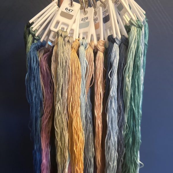 SAMPLE DMC 3mm Acrylic Bobbin With Printed Number and Colours - 1 ...