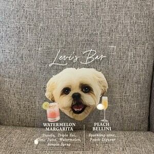 Dog Signature Drink Sign Dog Bar Acrylic Sign Open Bar - Etsy
