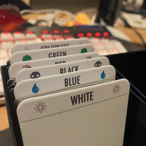 Sort MTG by Color Combinations | Trading Card Dividers W/ FREE Labels ...