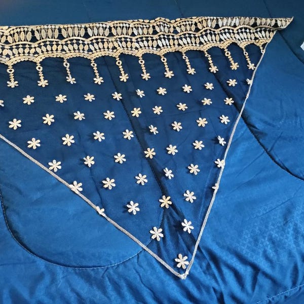 NEW!! Blue Mass Veil, Infinity Veil Mantilla, Faith Head Coverings Holy ...