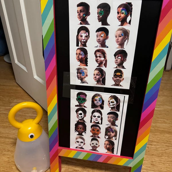 Basic Set A DIGITAL DOWNLOAD - Face Paint Design Board Face Painting ...