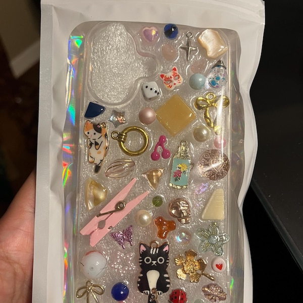 CORALINE THEMED Custom Resin Charm Phone Case EXAMPLE - Etsy