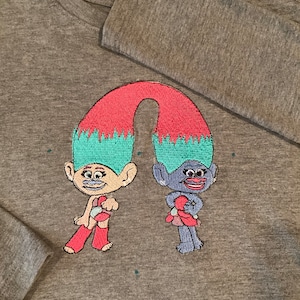 Trolls Machine Embroidery Design True Colors 5x7 - Etsy