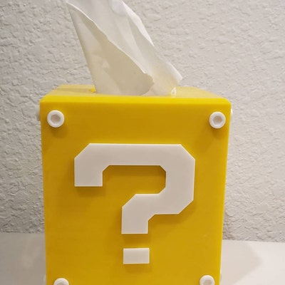 Nintendo Question Mark Box Shape Sticky Note Holder 3D - Etsy